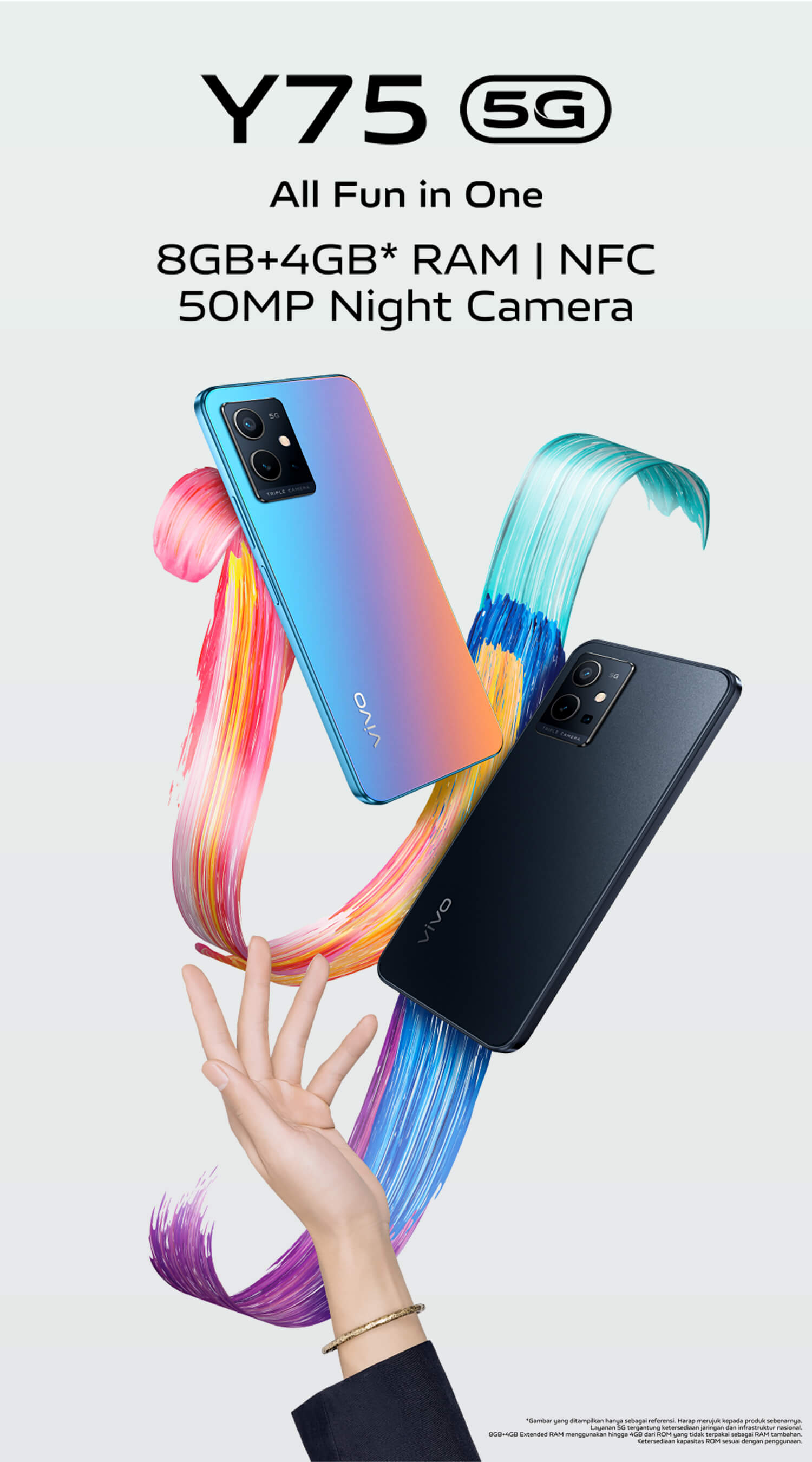 vivo Y75 5G - Ponsel Cepat dan Stabil | vivo Indonesia
