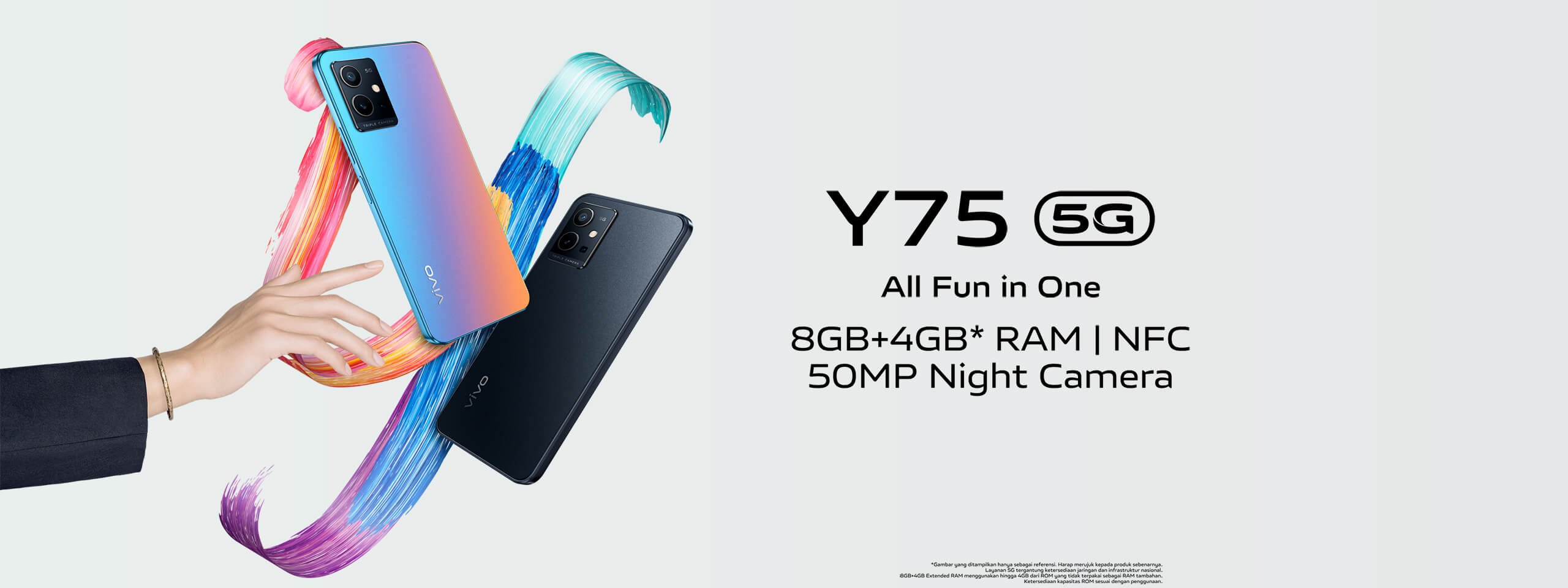 vivo Y75 5G - Ponsel Cepat dan Stabil | vivo Indonesia