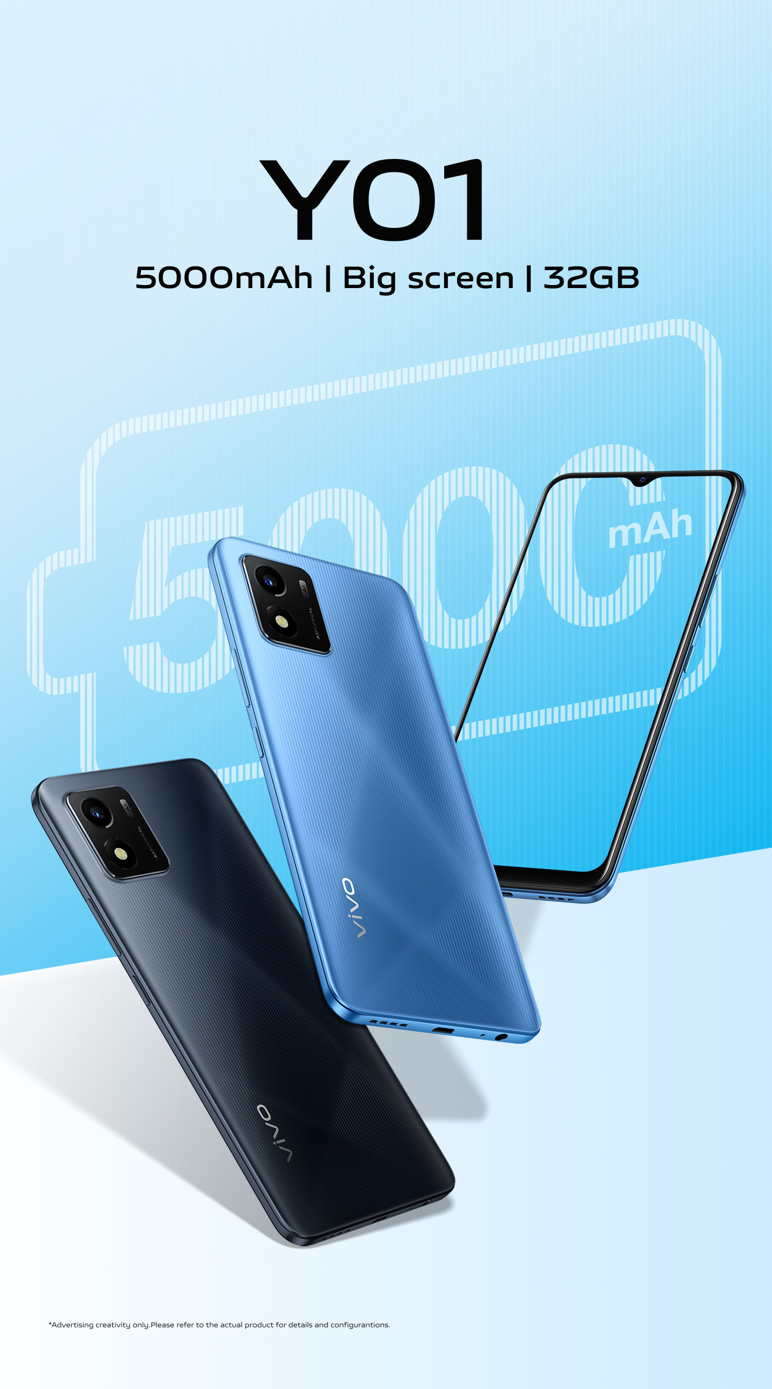 vivo Y01 - 3D Slim Design | vivo South Africa