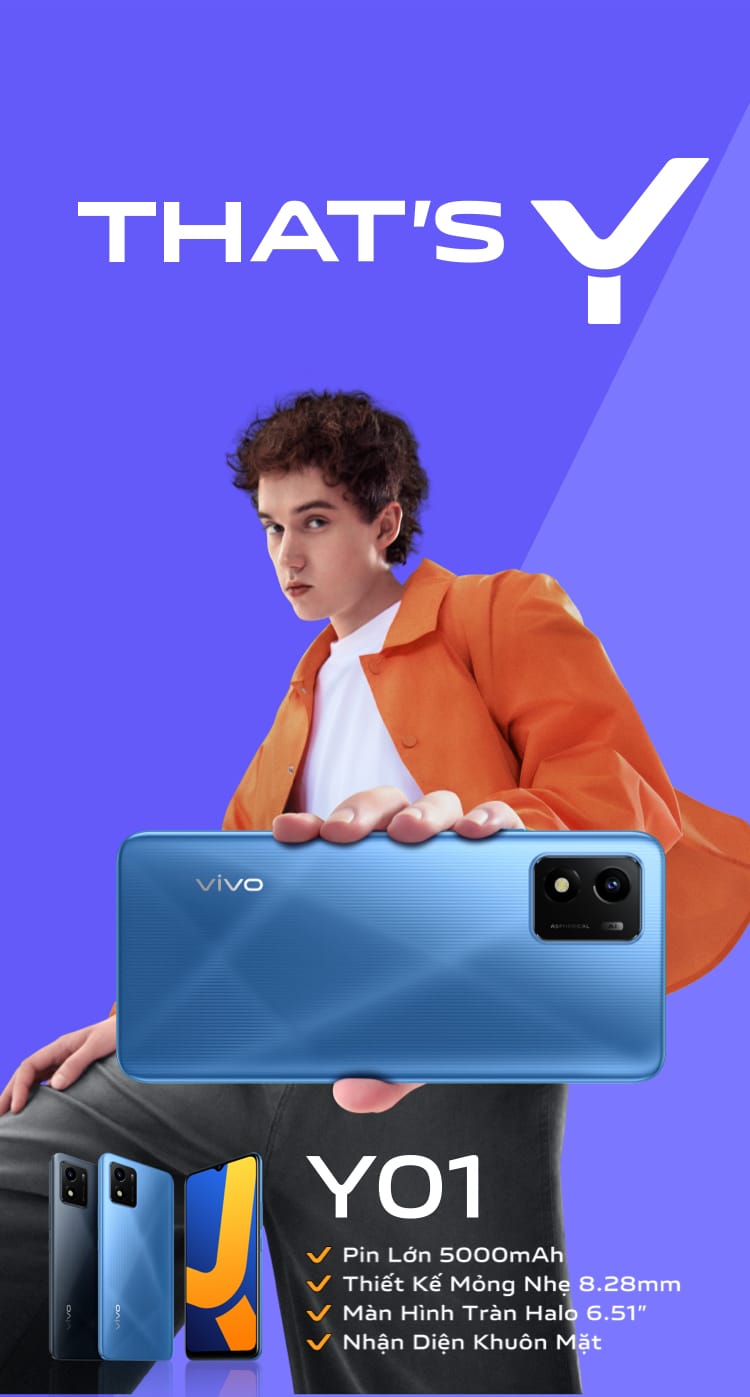 vivo Y01 -Thiết Kế Mỏng 3D | vivo Việt Nam