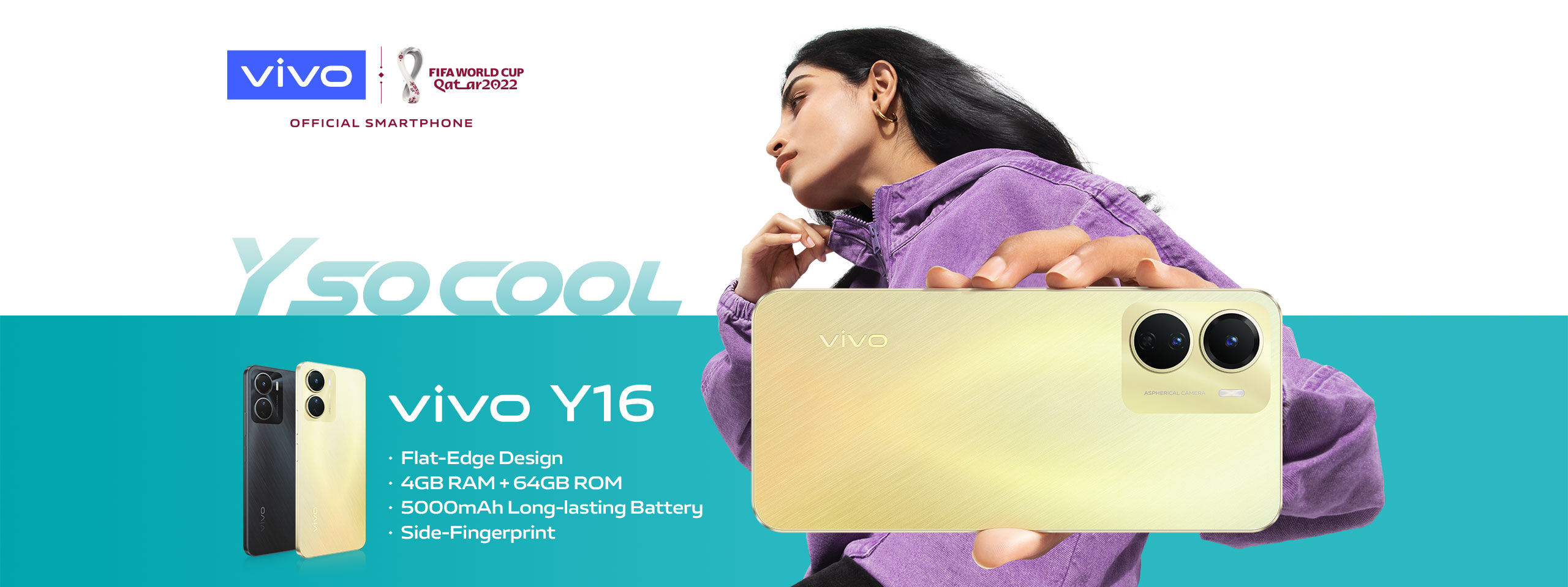 vivo Y16 - Trendy Design with Large Battery | vivo South Africa