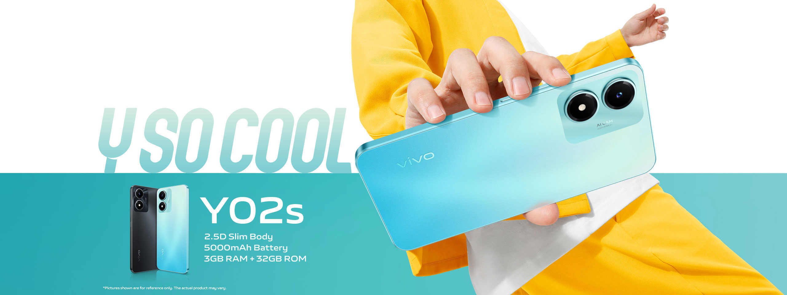 vivo Y02s-2.5D Design, Large Battery | vivo Pakistan