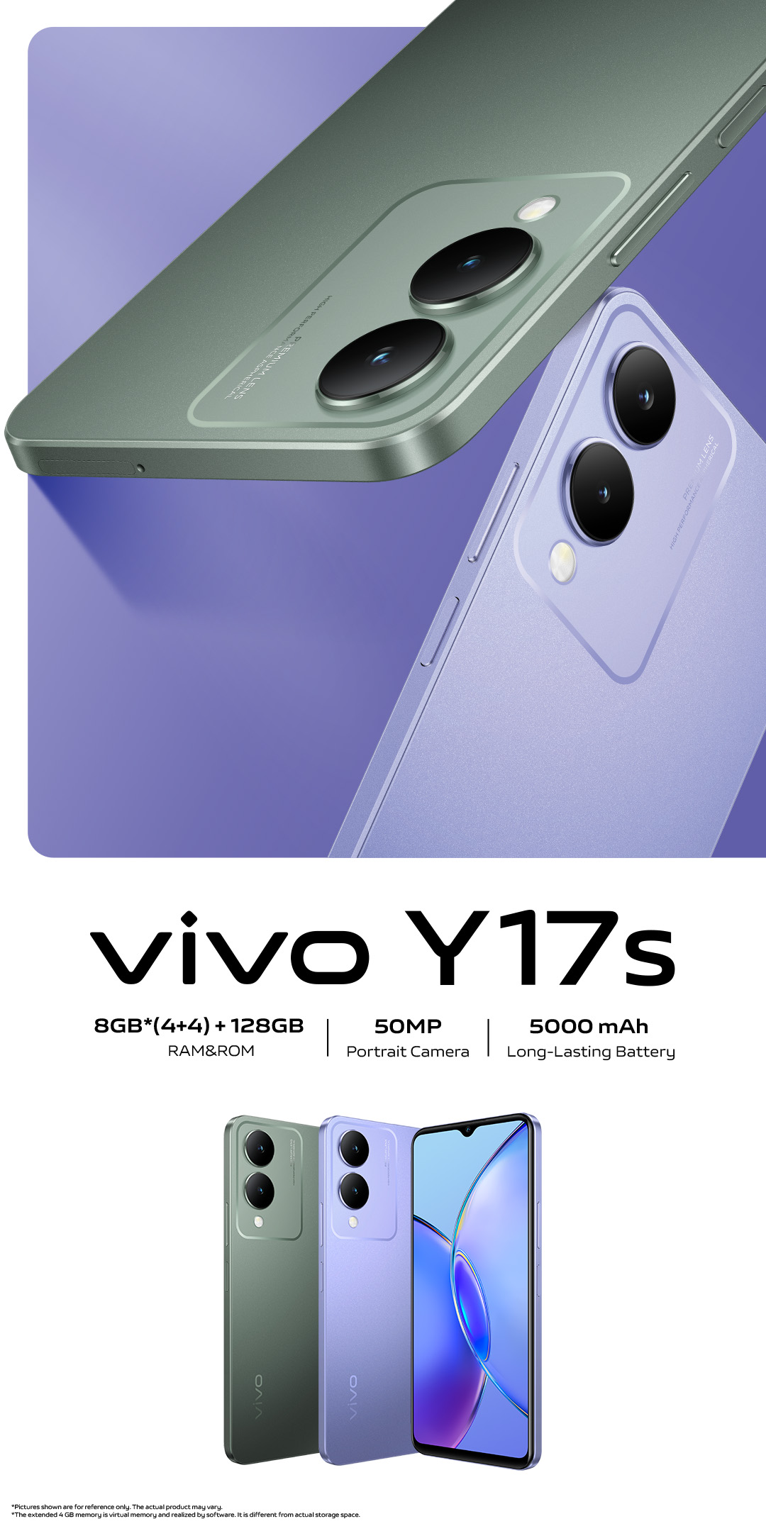 vivo Y17s - The Best Selfie Smartphone with Trendy Design & Large ...