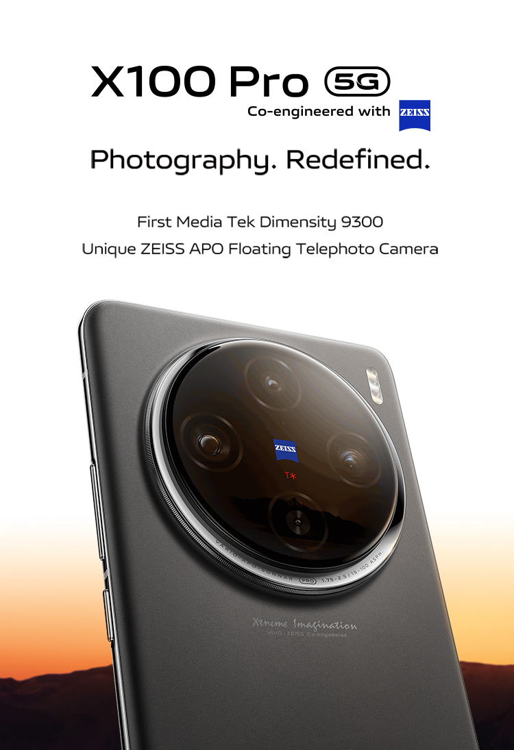 X100 Pro | vivo X100 Pro-ZEISS 1-inch Main Camera+vivo V3 Chip | vivo ...