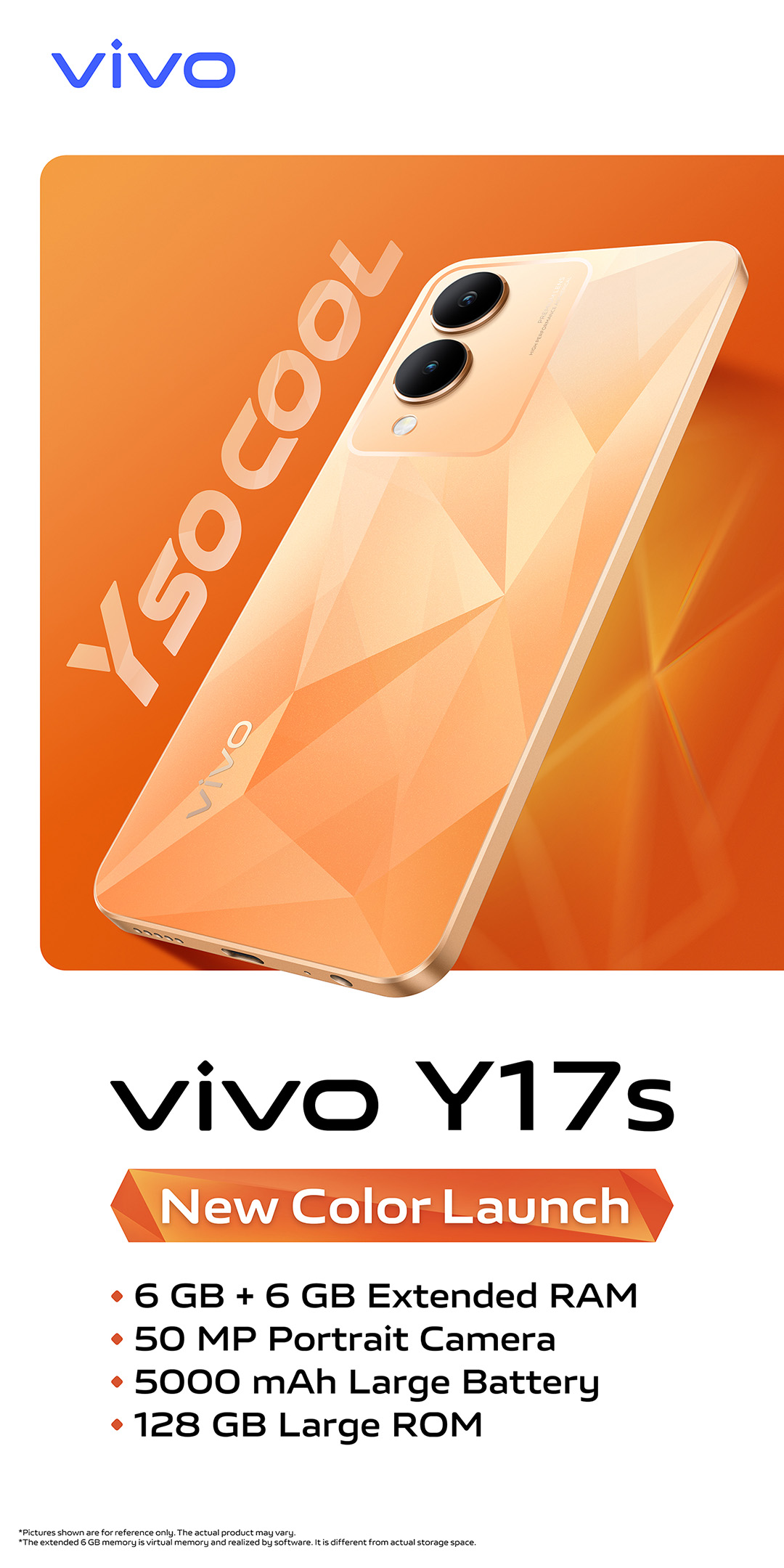 vivo Y17s - The Best Selfie Smartphone with Trendy Design & Large ...