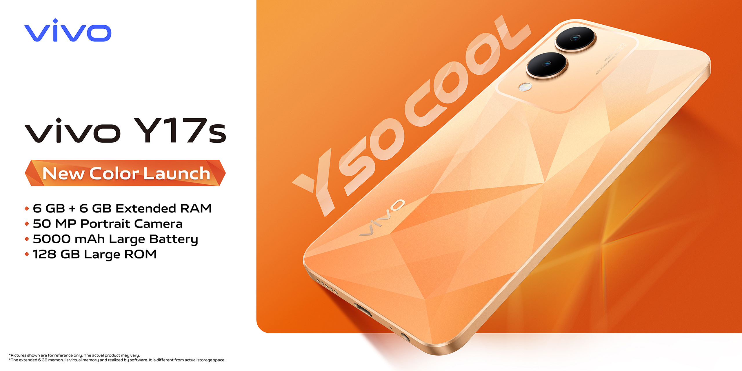 vivo Y17s - The Best Selfie Smartphone with Trendy Design & Large ...