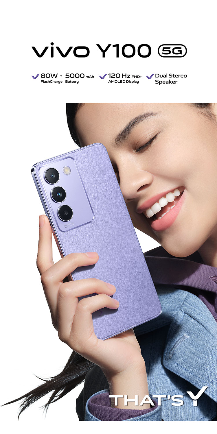 vivo Y100 5G 5G-Safe & Fast Battery, Stunning Display | vivo Philippines
