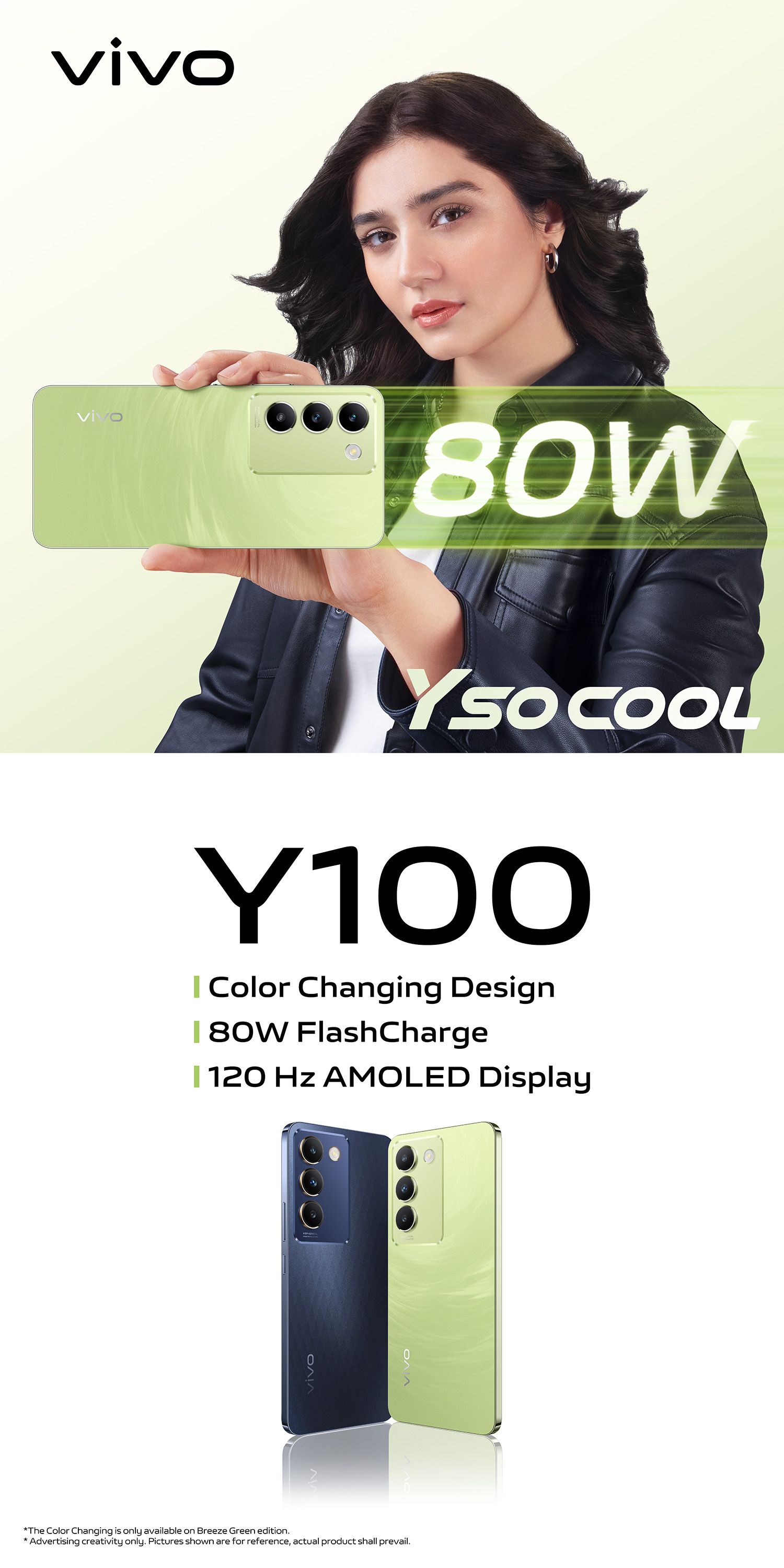 vivo Y100 4G-Color-Changing Design, Safe & Fast | vivo Pakistan