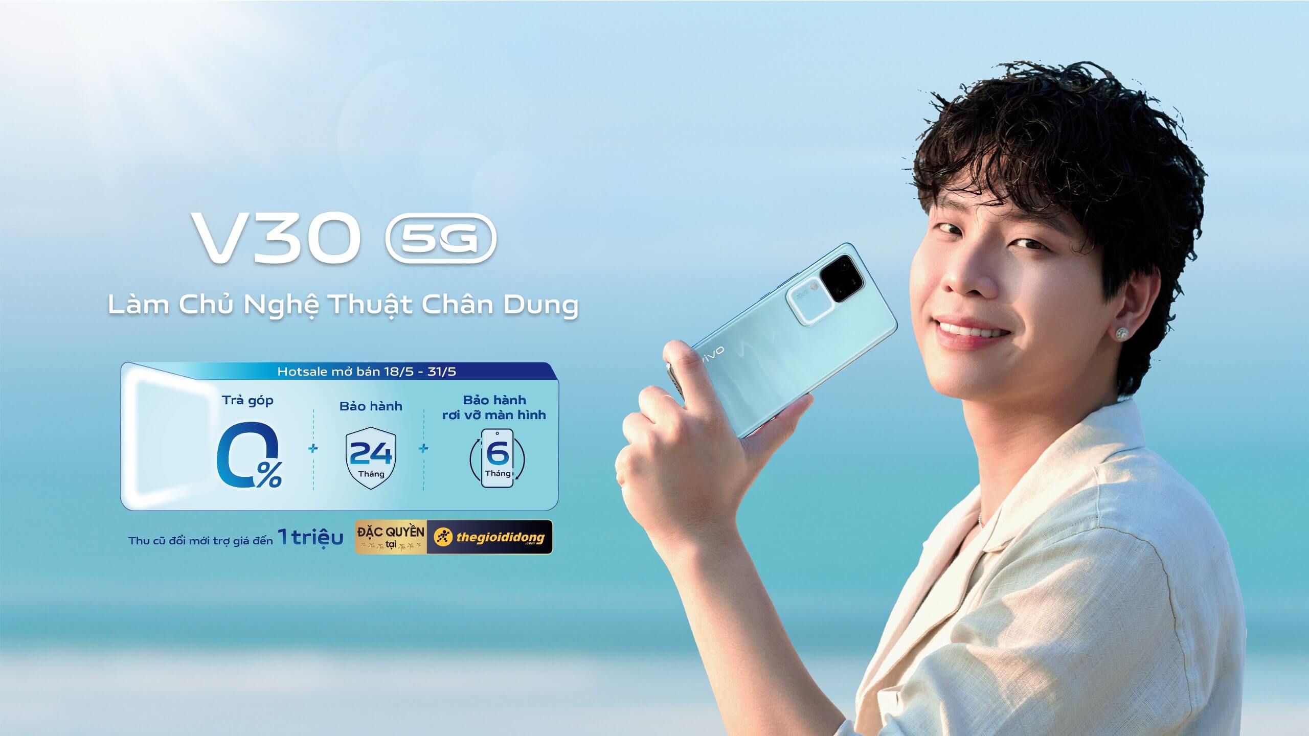 vivo V30-Ánh sáng hào quang, chiếc điện thoại 5000mAh mỏng nhất | vivo Nam