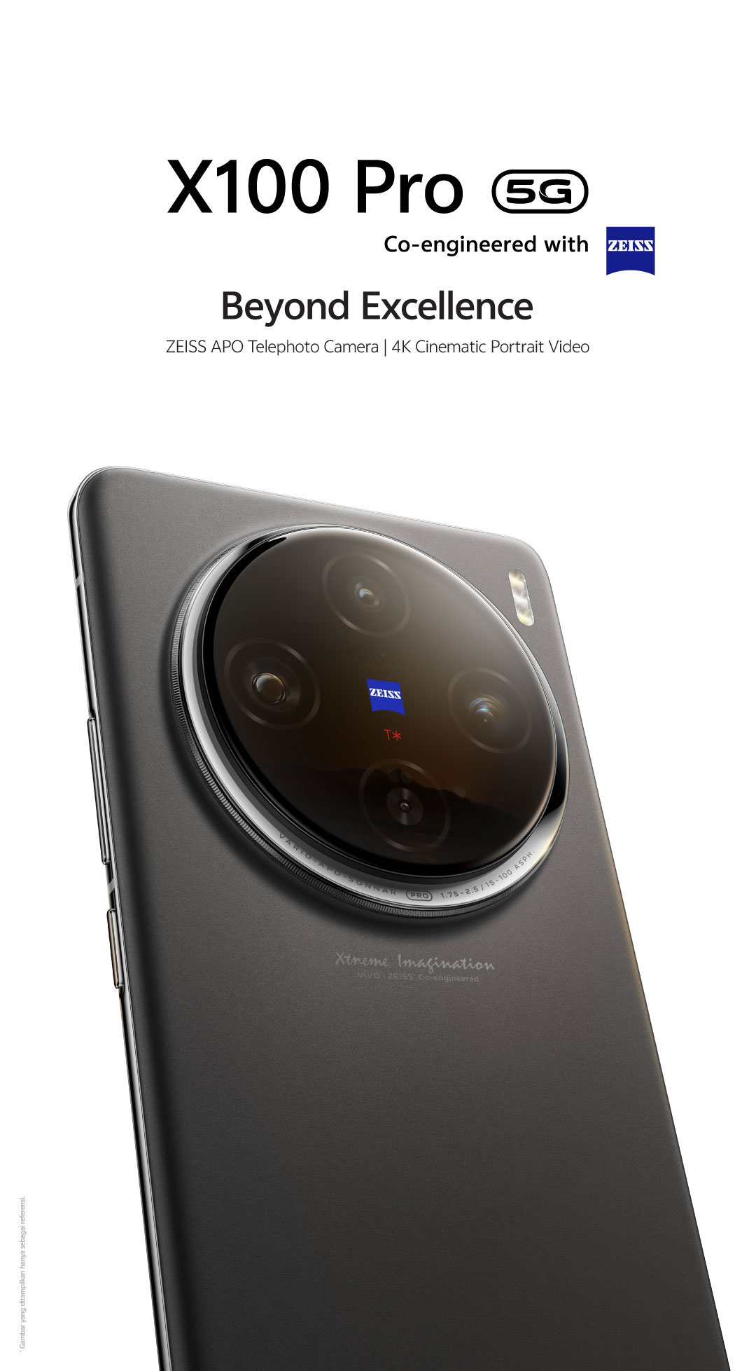 vivo X100 Pro-ZEISS Kamera Utama 1 inci+Chip vivo V3 | vivo Indonesia