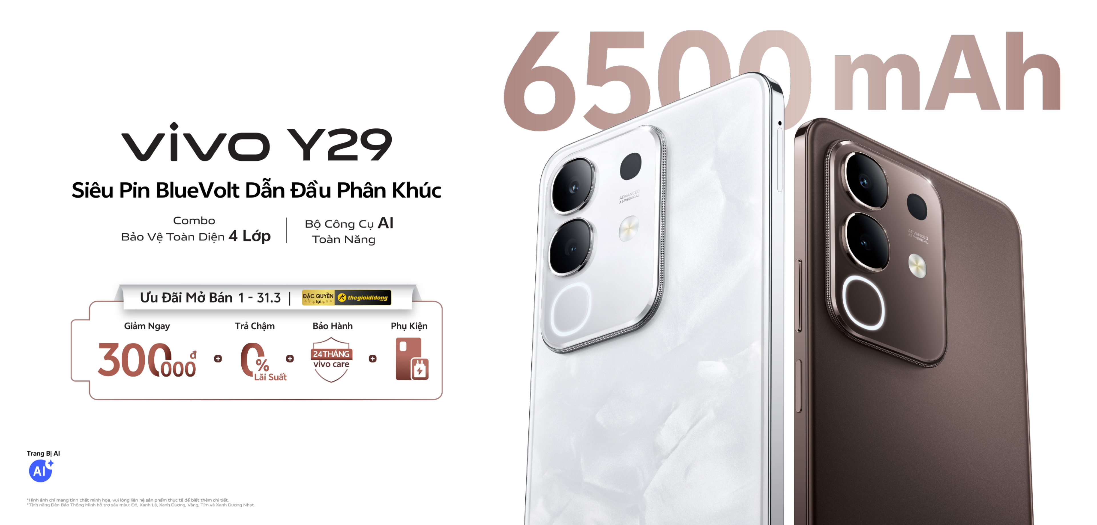 vivo Y29 4G-Mỏng nhẹ, Pin 6500 mAh, Bền bỉ | vivo Việt Nam